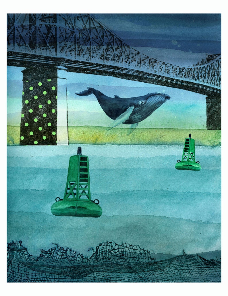 Humpback Whale Under Jacques-cartier Bridge in Montreal. High - Etsy