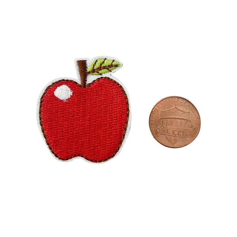 Red Apple Iron on Patch | 1 Piece - Etsy