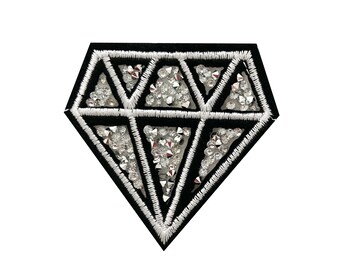 Set of 3 Diamond Iron on Patch Patches Diamond Patches Iron - Etsy
