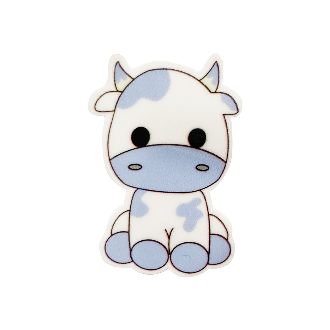 Light Blue Cow | 1 Piece | Planar Resin Flatback Embellishment - Etsy