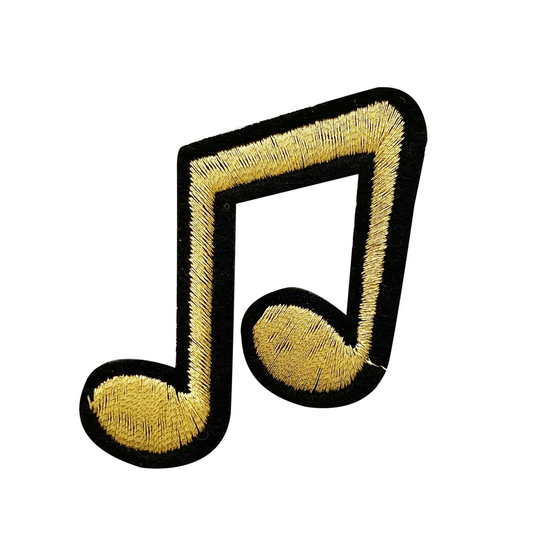 Gold Music Note Patch | 1 Piece - Etsy