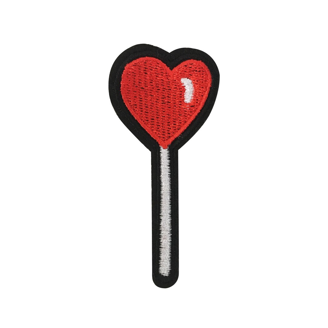 Heart Lollipop Patch | 1 Piece - Etsy