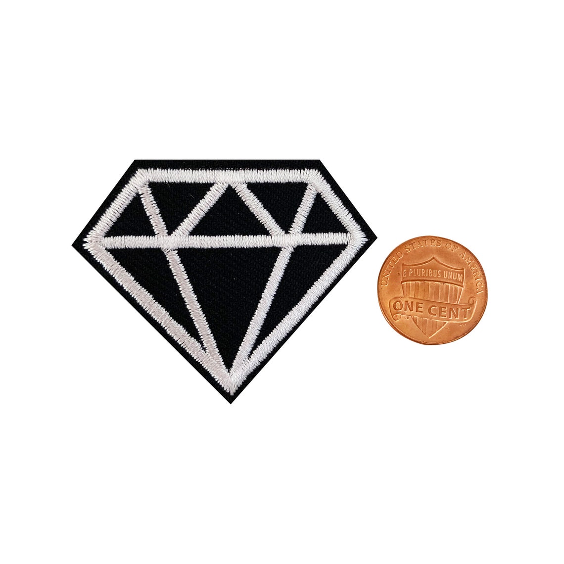 Small Black Diamond Patch 1 Piece | Etsy