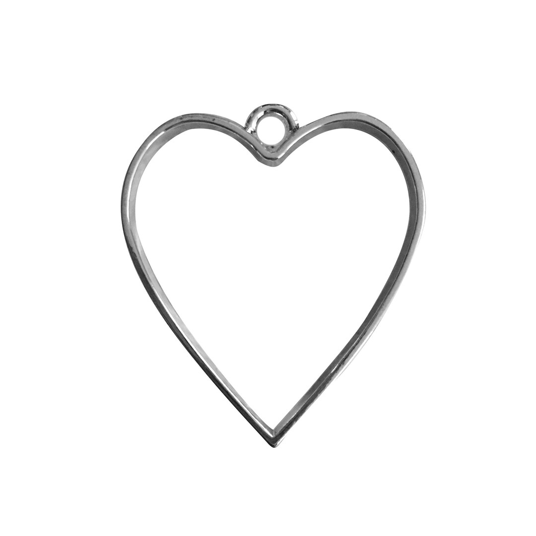 Open Bezel Heart | 1 Piece | Jewelry Making Craft Supplies - Etsy