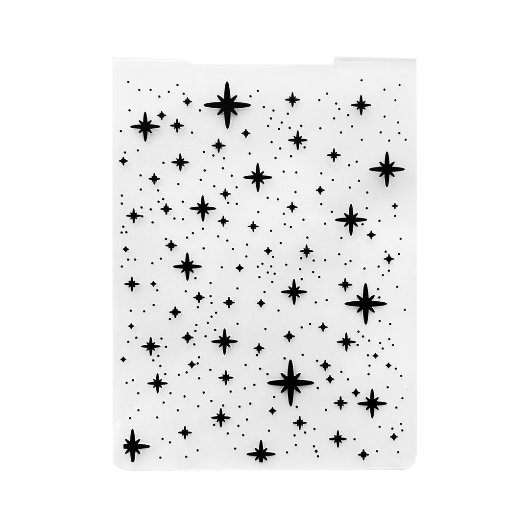 Twinkling Stars Embossing Folder | 1 Piece - Etsy