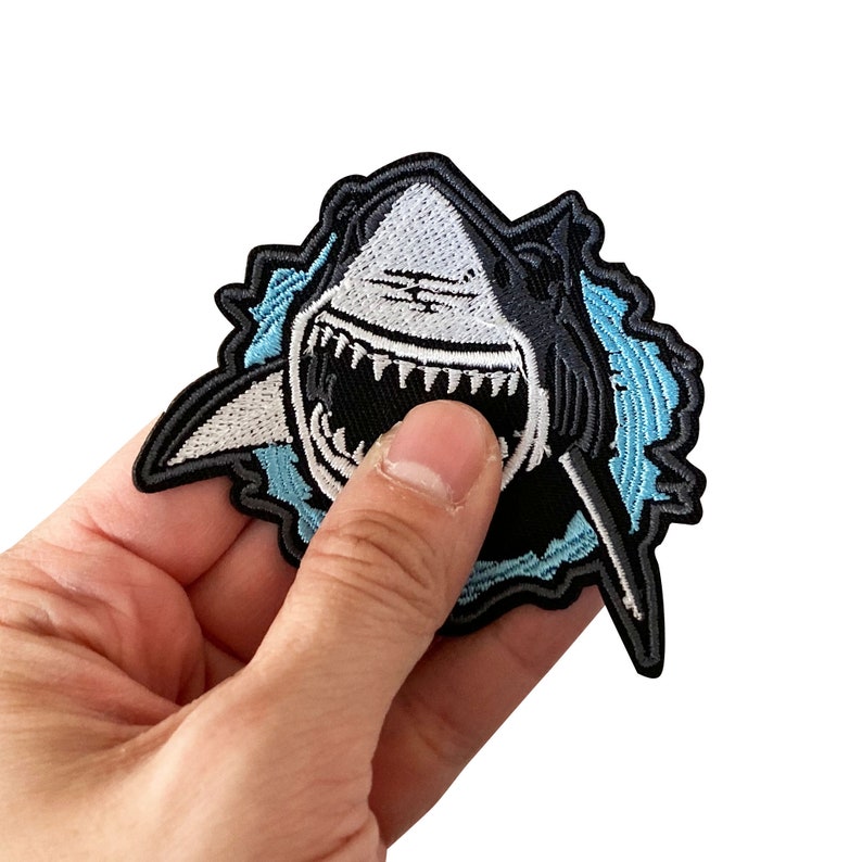 Shark Jaws Coming at You Patch 1 Piece - Etsy