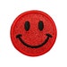 Red Smiley Face Sparkly Patch | 1 Piece - Etsy