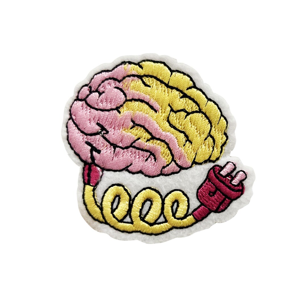 Brain Power Iron-on Patch | 1 Piece - Etsy