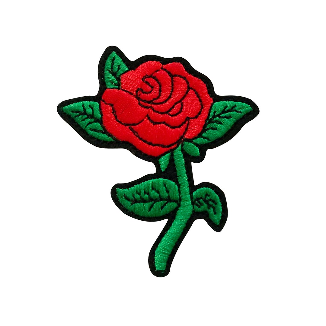 Red Rose #2 Patch | 1 Piece - Etsy