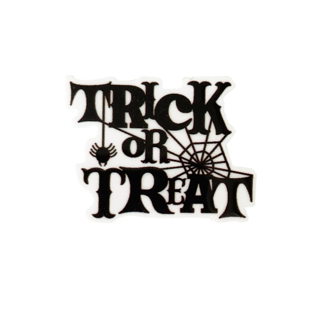 TRICK or TREAT Wording | 1 Piece | Planar Resin Flatback Embellishment ...