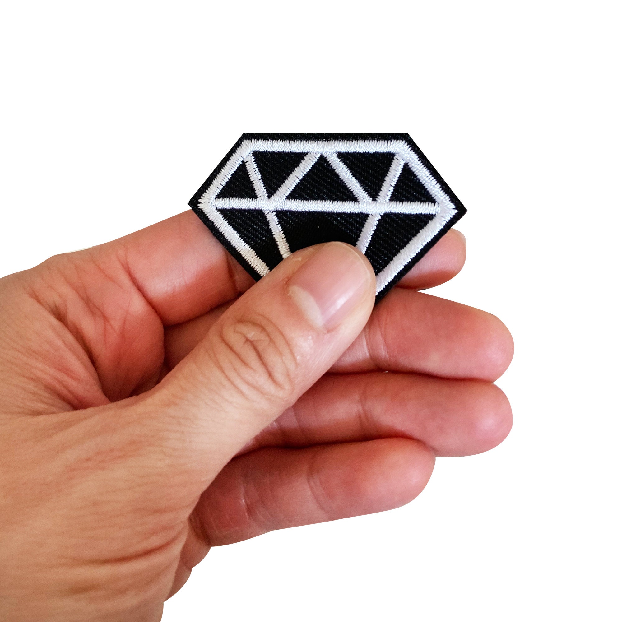 Small Black Diamond Patch 1 Piece | Etsy