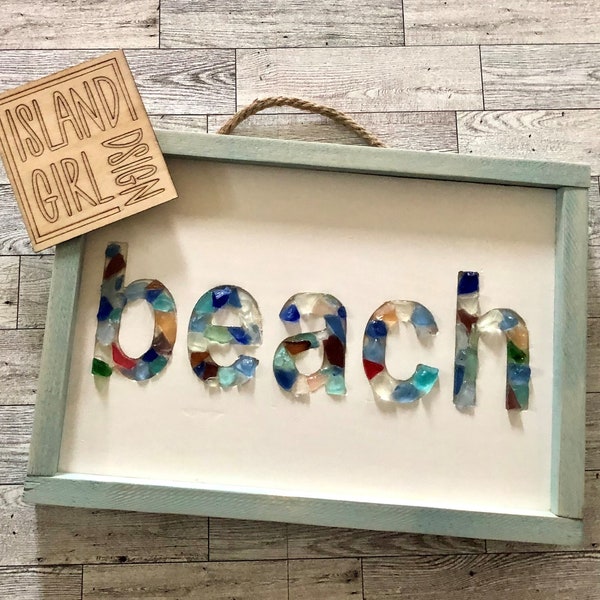 Sea Glass Sign - Etsy