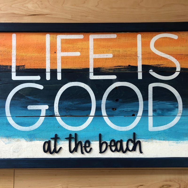 Beach Pallet Signs - Etsy