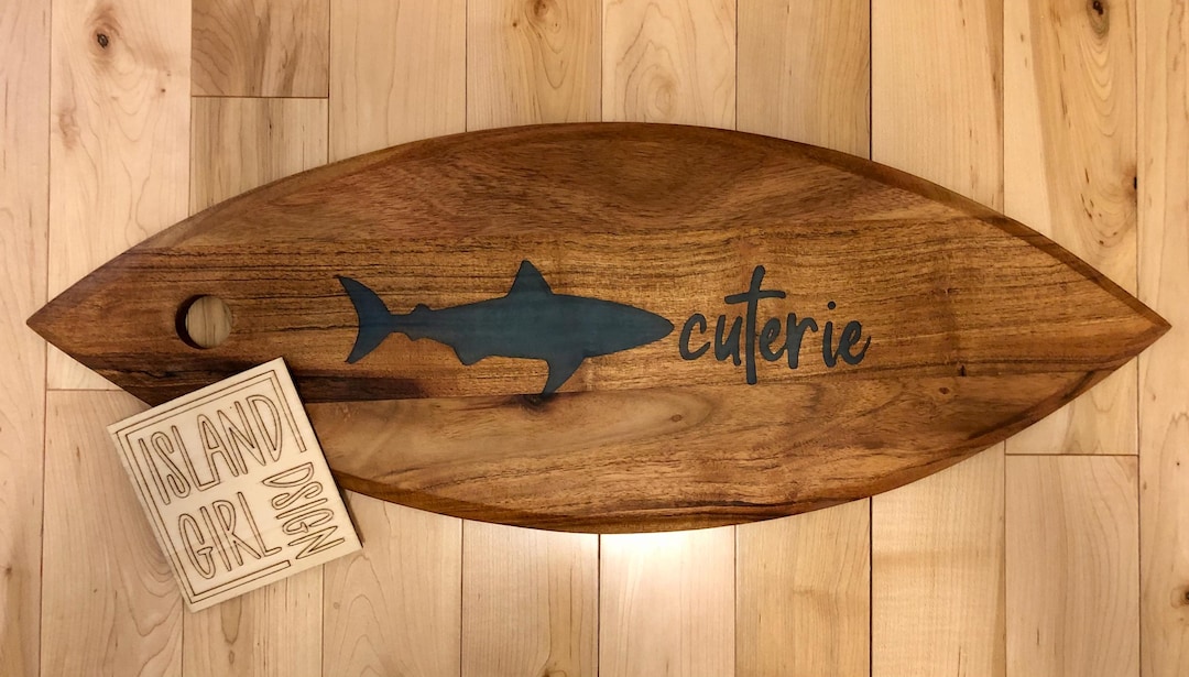 Shark Cuterie Board 27"x10" / Serving Board / Beach House Kitchen ...