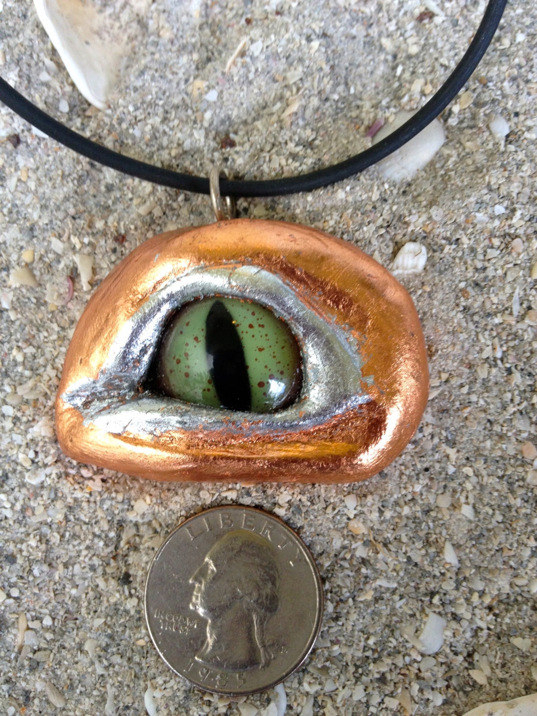 Copper and Silver Dragon Eye - Etsy