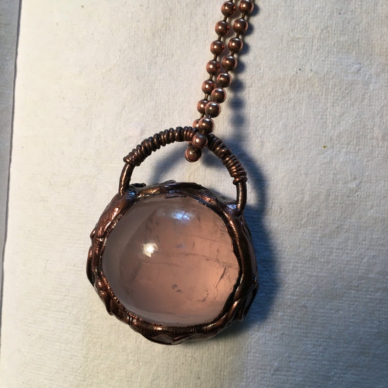 Rose Quartz Star Pendant - Etsy