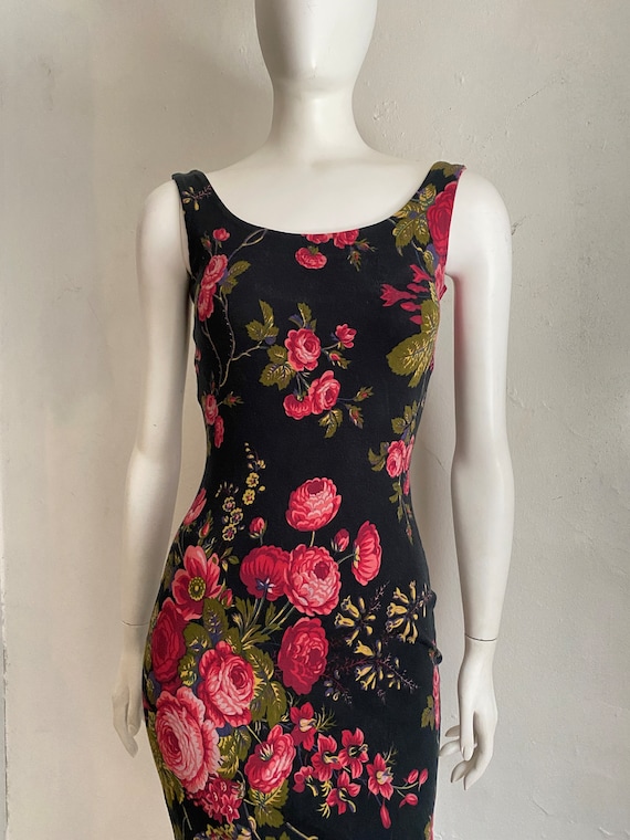 Vintage 1994 BETSEY JOHNSON Victorian Rose Punk Label… - Gem
