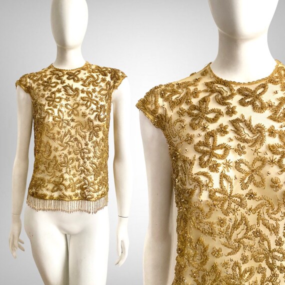 60s vintage gold top - Gem