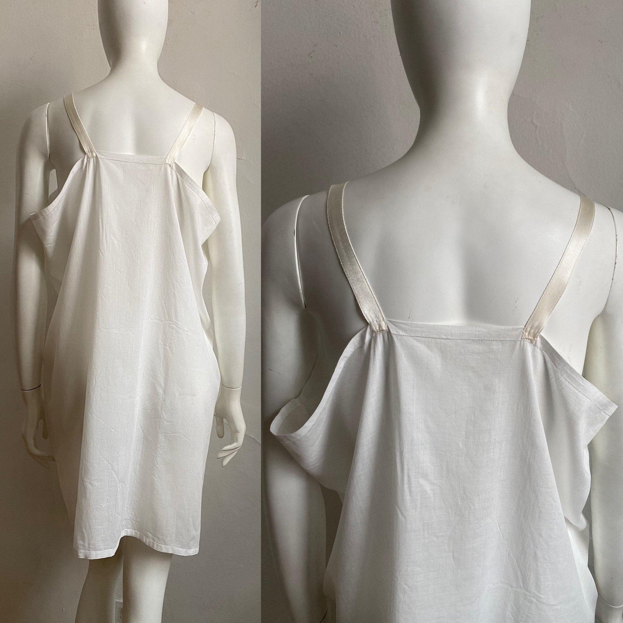 Vintage 1900s Edwardian Whites Night Shift With Drawnwork L - Etsy