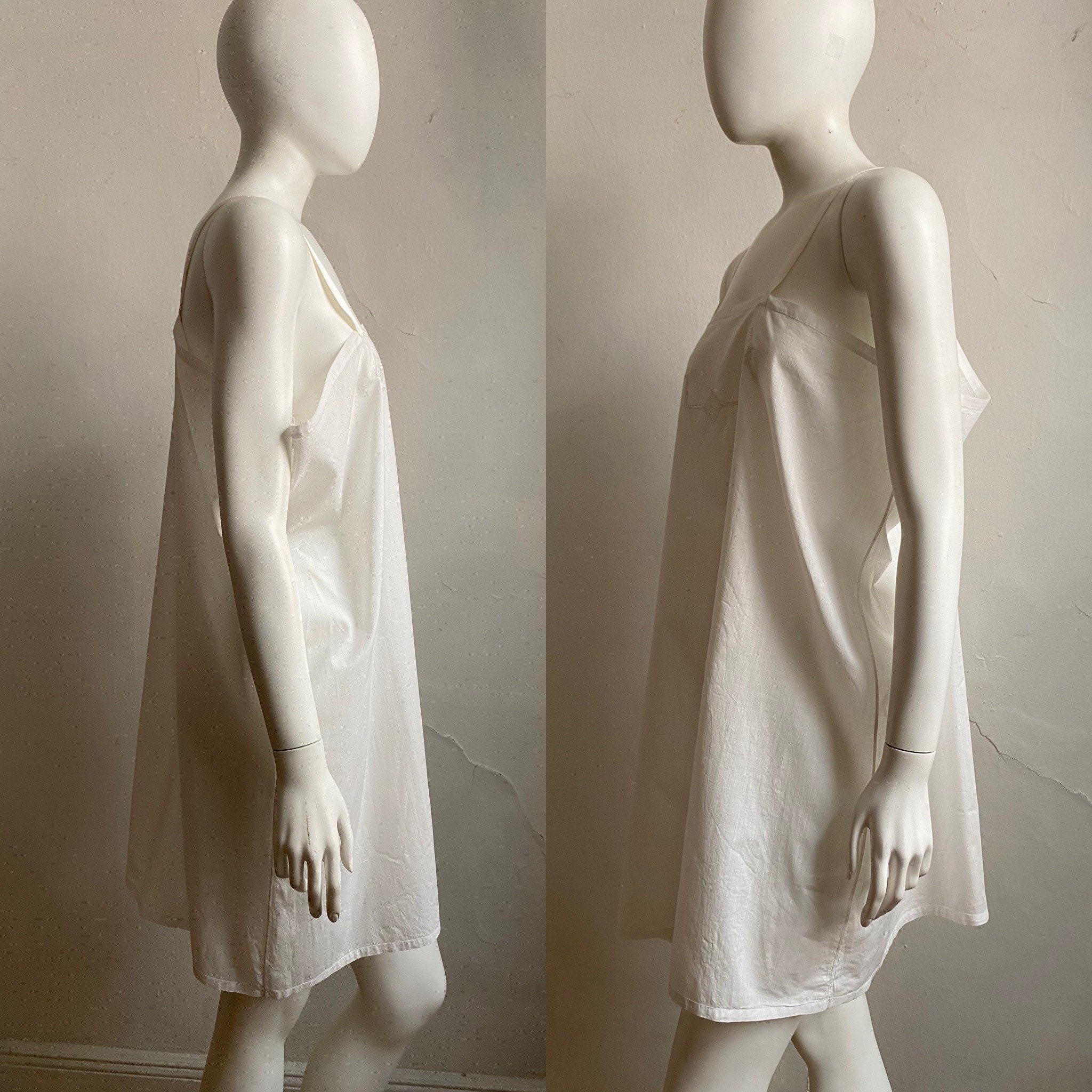 Vintage 1900s Edwardian Whites Night Shift With Drawnwork L - Etsy