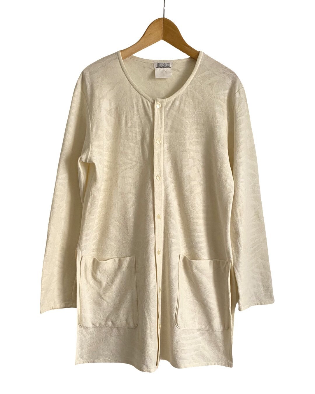 Vintage 1980s MATSUDA Nicole Ivory Textured Twin Set L - Etsy