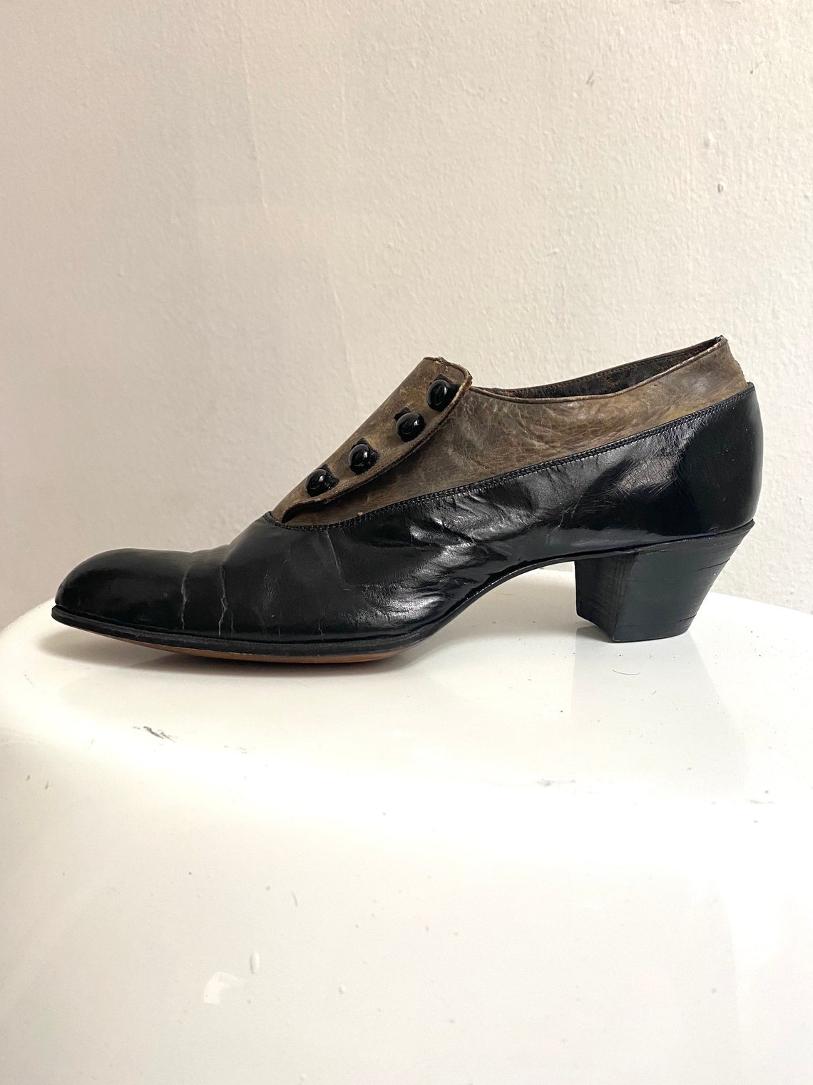 Vintage Antique Victorian 2 Tone Button up Ladies Shoes - Etsy