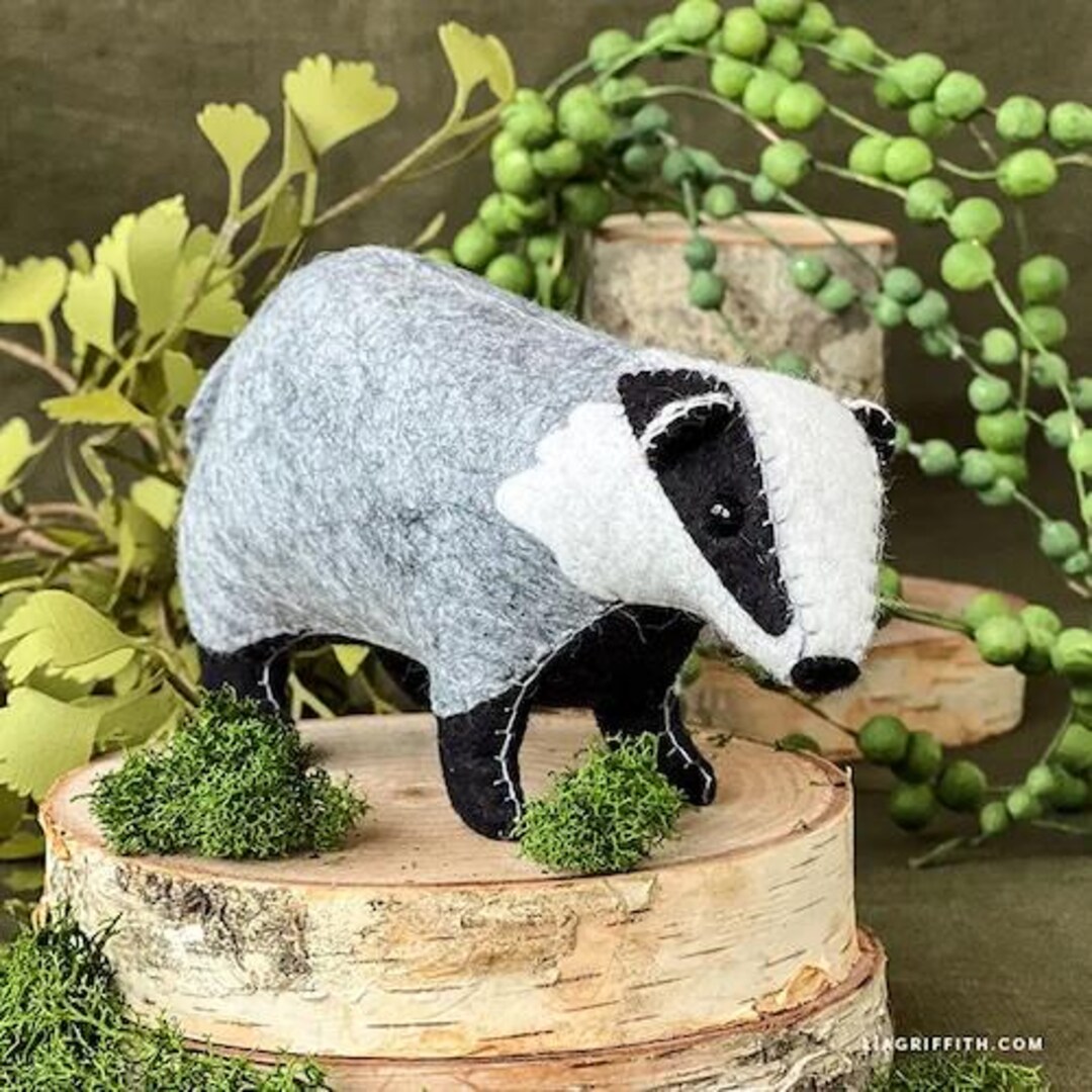 Felt Badger Digital Download - Etsy