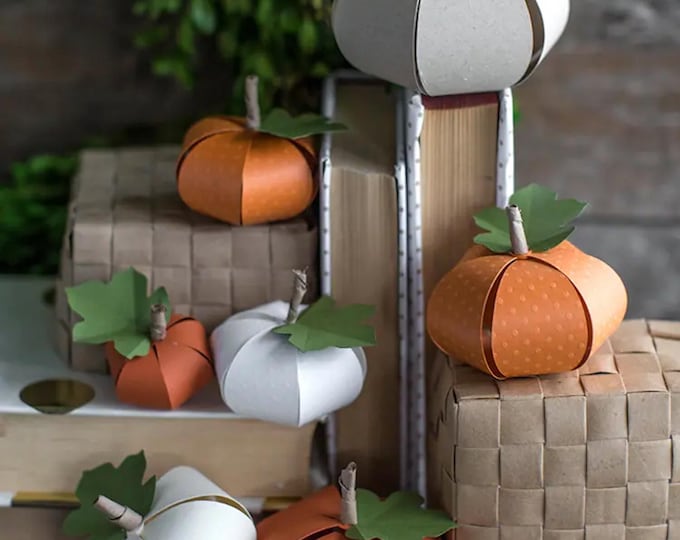Paper Pumpkin Templates & Tutorial - Etsy