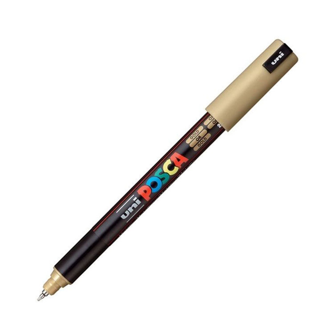 Posca Paint Pen - 1MR Ultra Fine Pen - Gold - Etsy