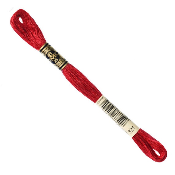 DMC Embroidery Floss Christmas Red 321 - Etsy