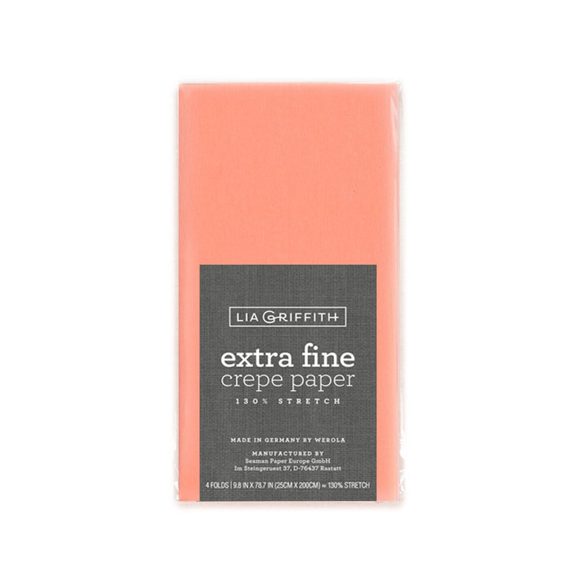Lia Griffith Crepe Paper Extra Fine Coral - Etsy
