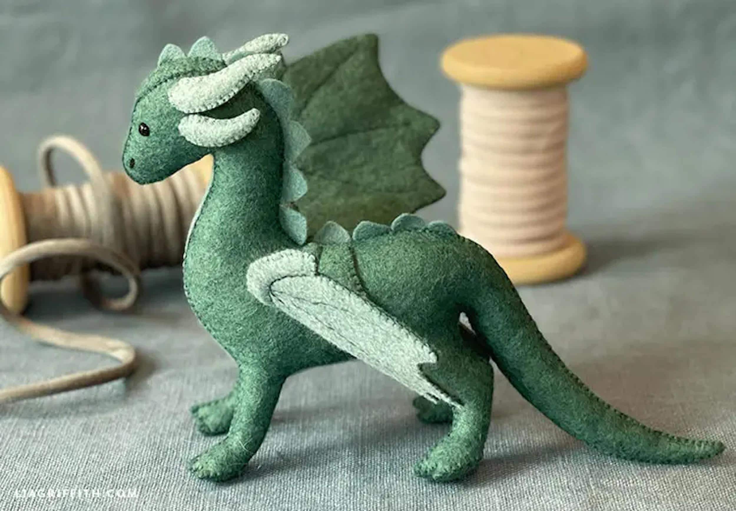 Felt Dragon Templates & Tutorial - Etsy