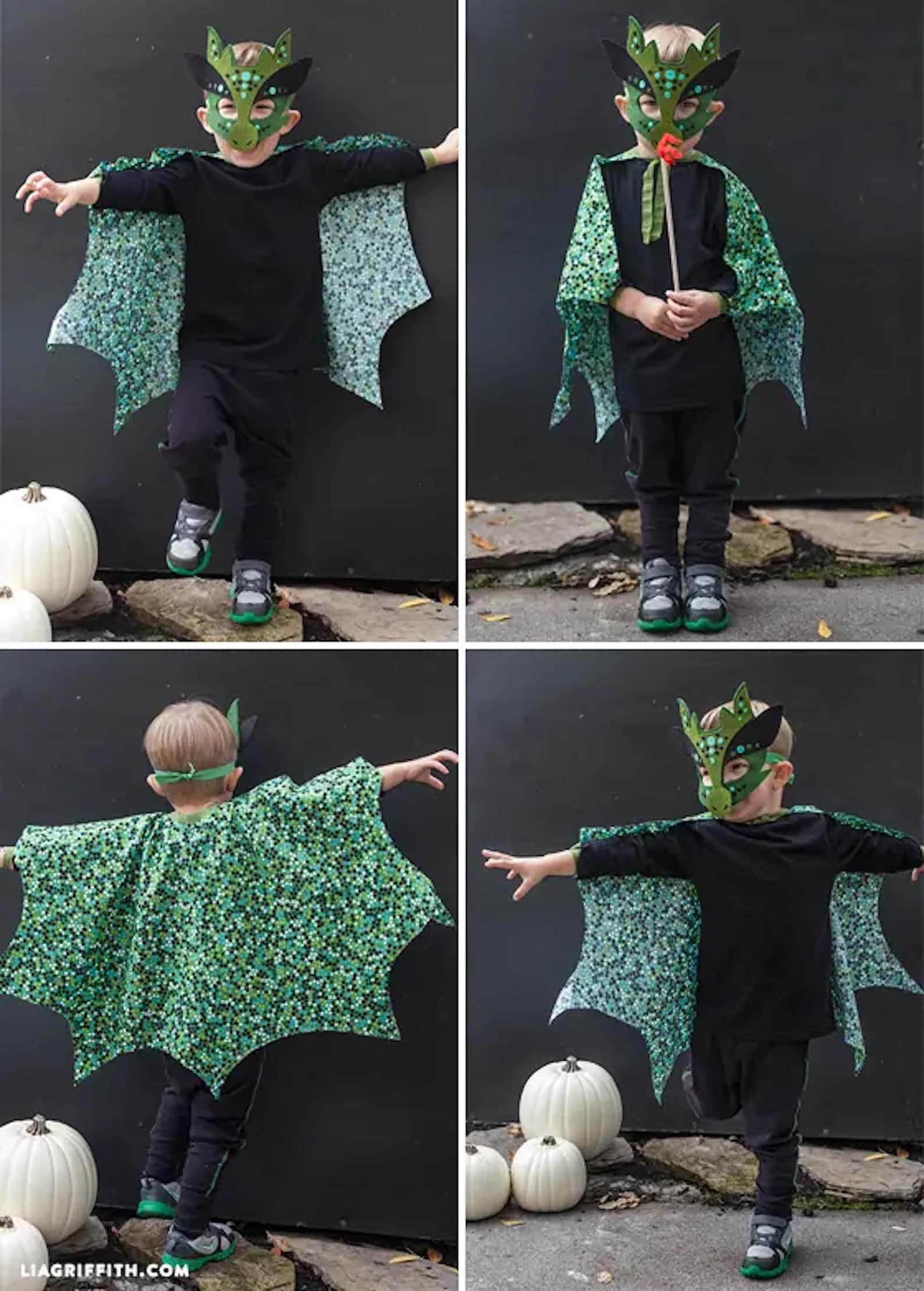 Felt Dragon Mask and Cape Template & Tutorial - Etsy