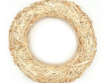 Straw Wreath - Etsy