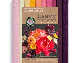 Lia Griffith Crepe Paper Heavy Evergreen - Etsy
