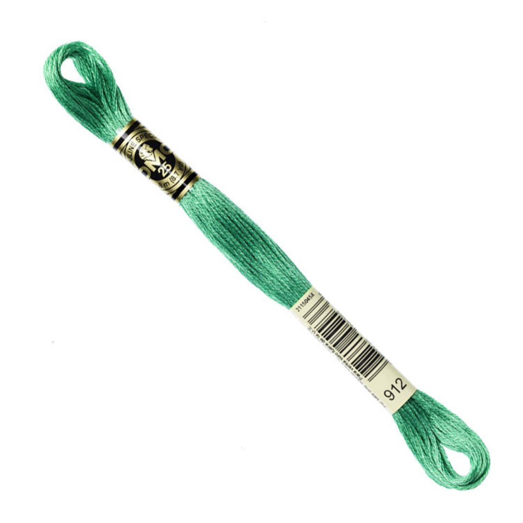 DMC Embroidery Floss - Light Emerald Green 912 - Etsy