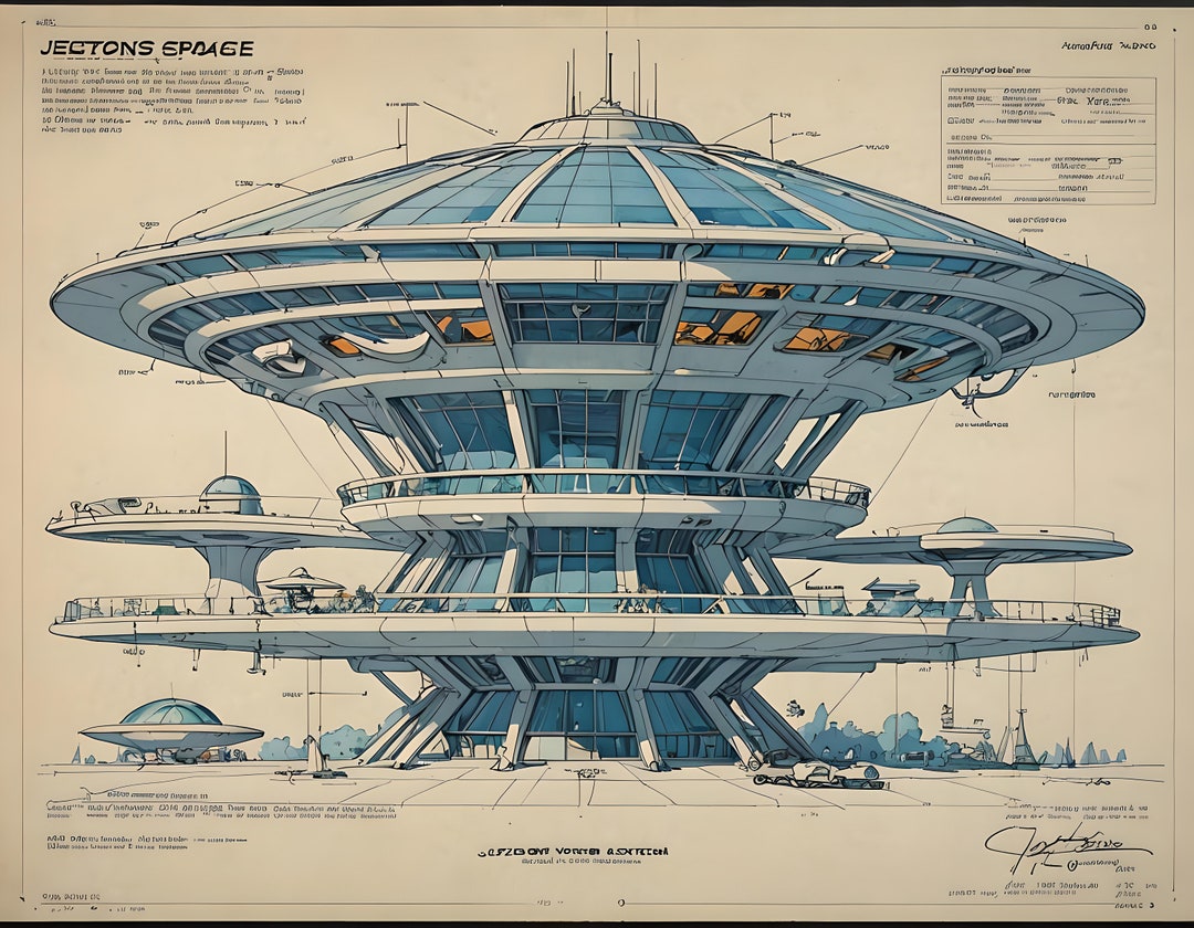 A Space Age Inspired Office Building - Etsy Ireland