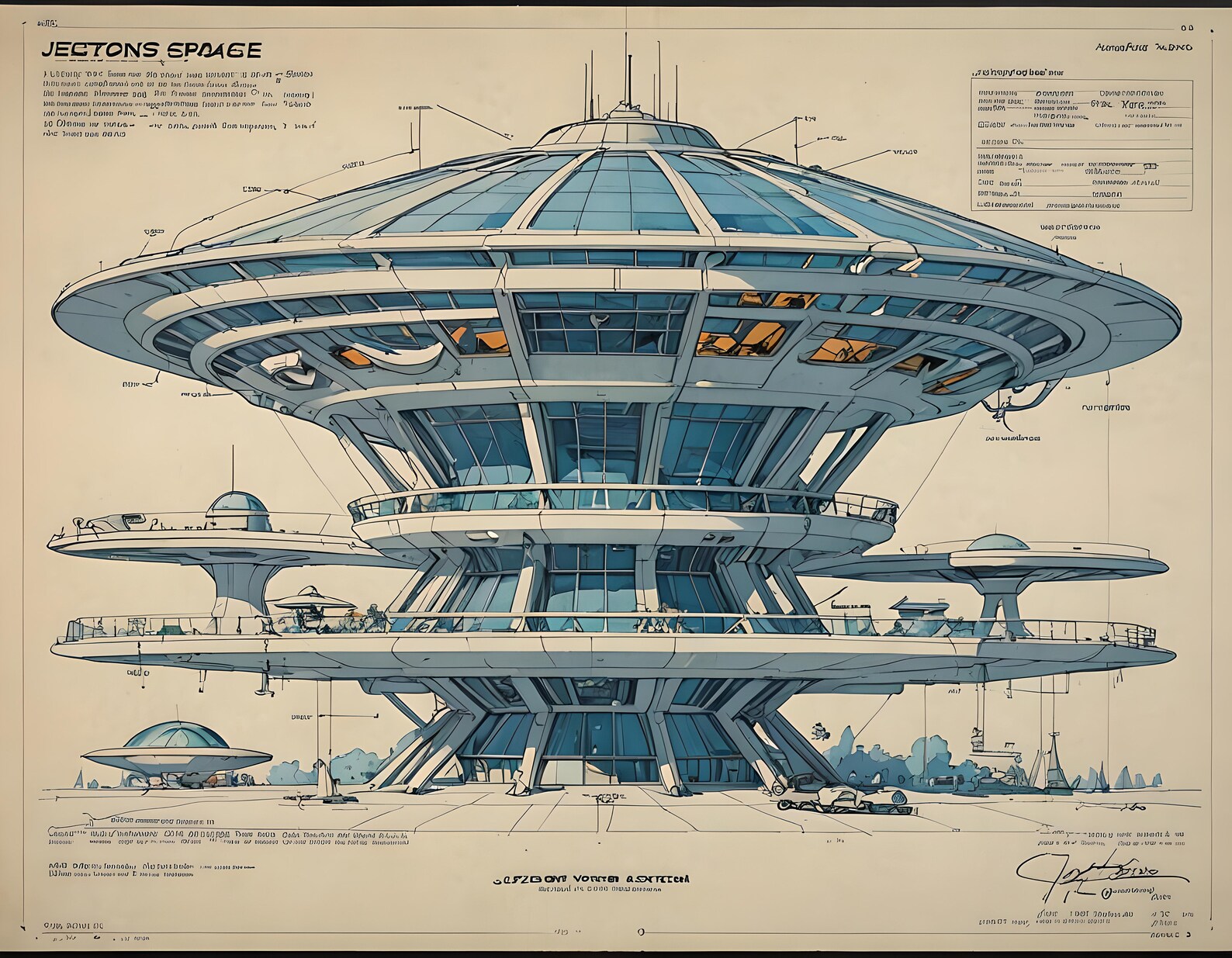 A Space Age Inspired Office Building - Etsy Ireland