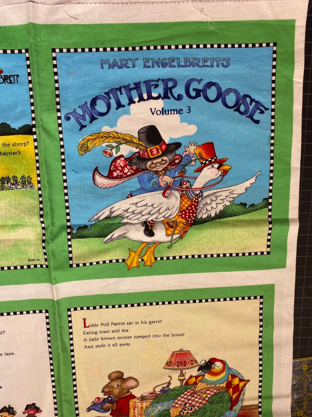 Mary Engelbreit Mother Goose Fabric Book Panel 35 X 44 VIP Cranston ...