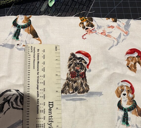 Fabric Sewing & Fiber Christmas Dogs Fabric By the 12 yard etna.com.pe