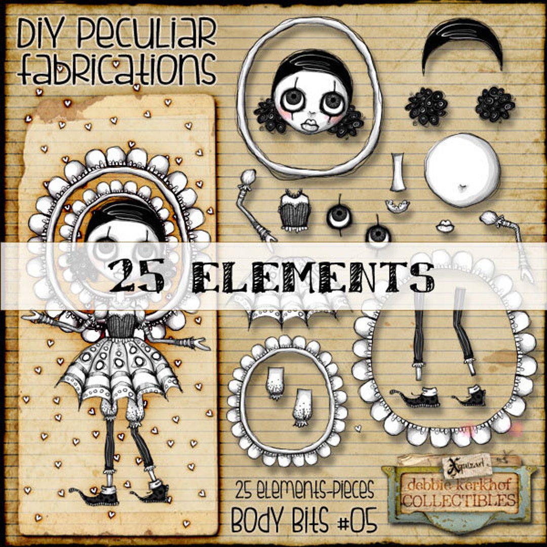 Digi-stamps, Digital, Scrapbooking, Kit, Peculiar Fabrications ...