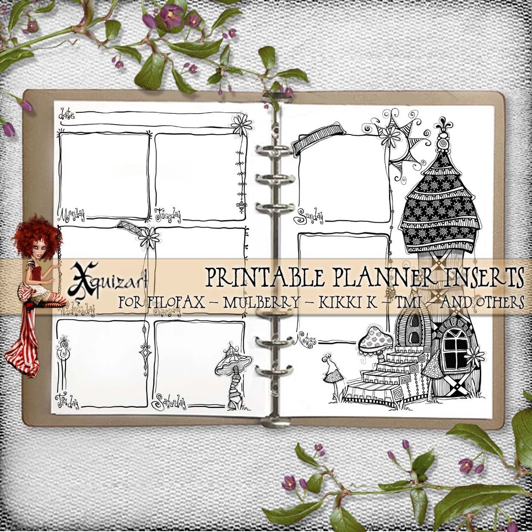 A5 Planner Insert 21 Printable Filofax Mulberry Kikki K - Etsy