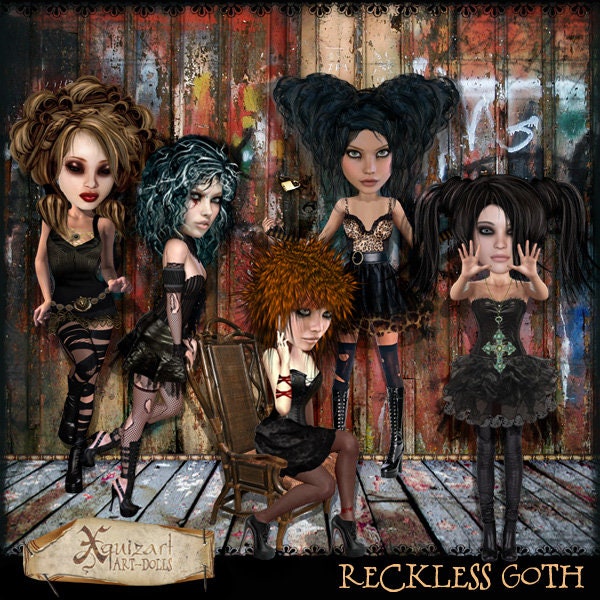 Goth Collage Sheets - Etsy