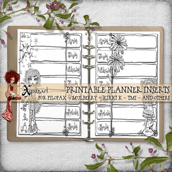 Paper Printable Journal A5 planner insert A5 Filofax insert Pink and ...