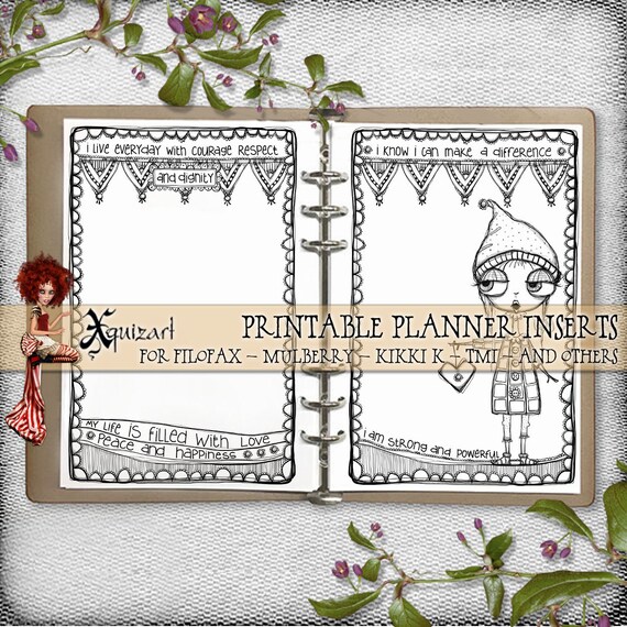 A5 Planner Insert 34 Printable Filofax Mulberry Kikki K | Etsy