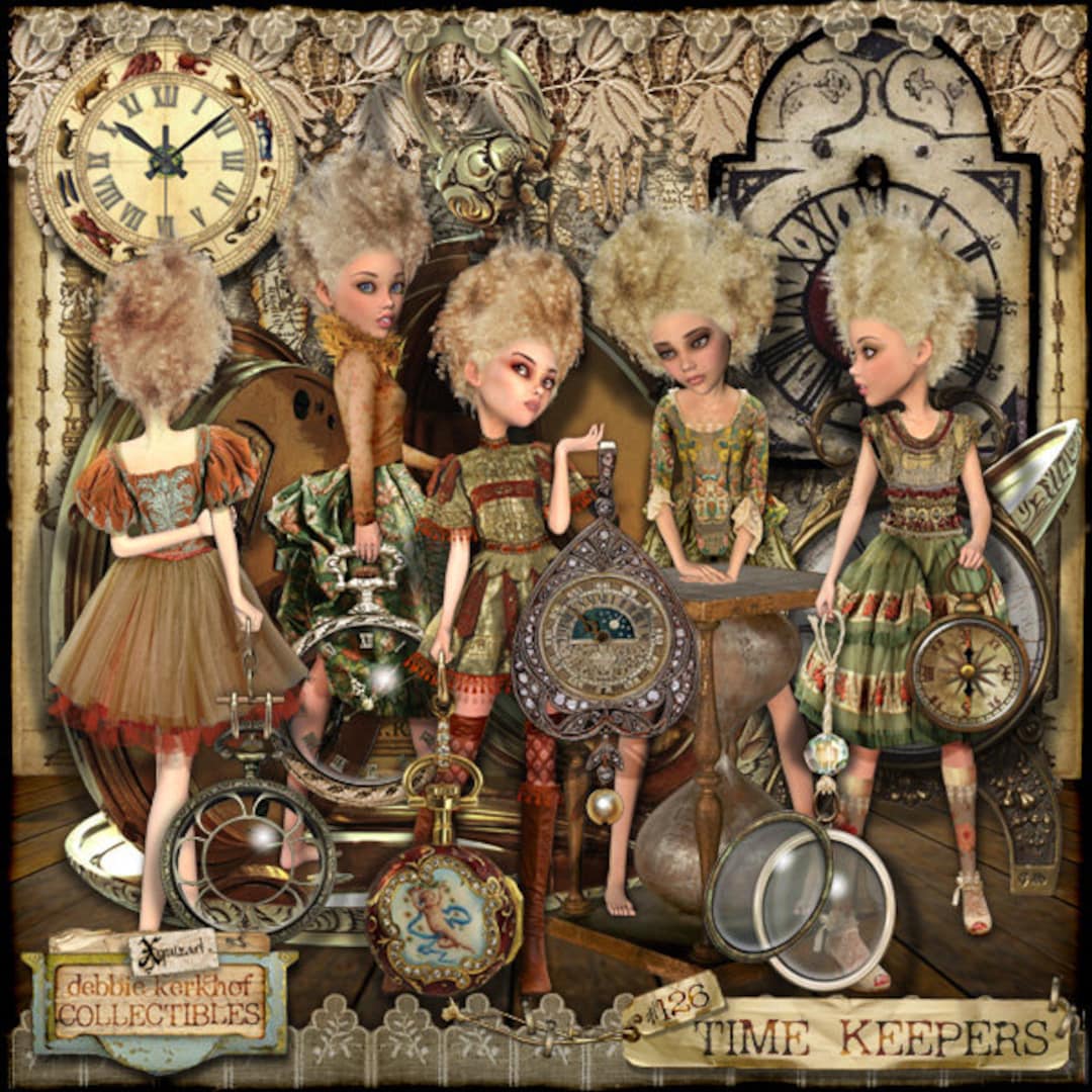 TIME KEEPERS 1 Artdolls Digital Scrapbooking Kit Magical - Etsy