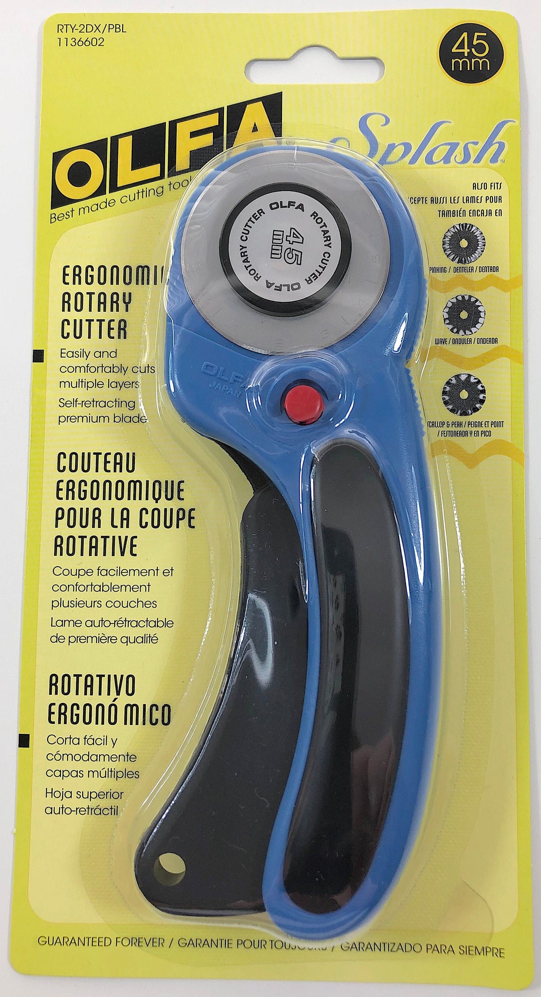 Olfa Splash Ergonomic Rotary Cutter 45mm - Etsy