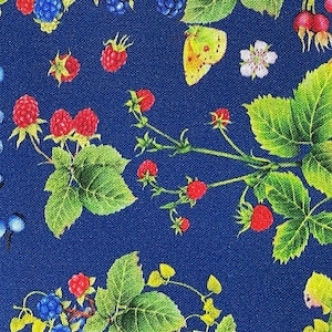 Berry Vine - Berry Fabric - Minu and Wildberry - Cotton Fabric - FRUIT ...