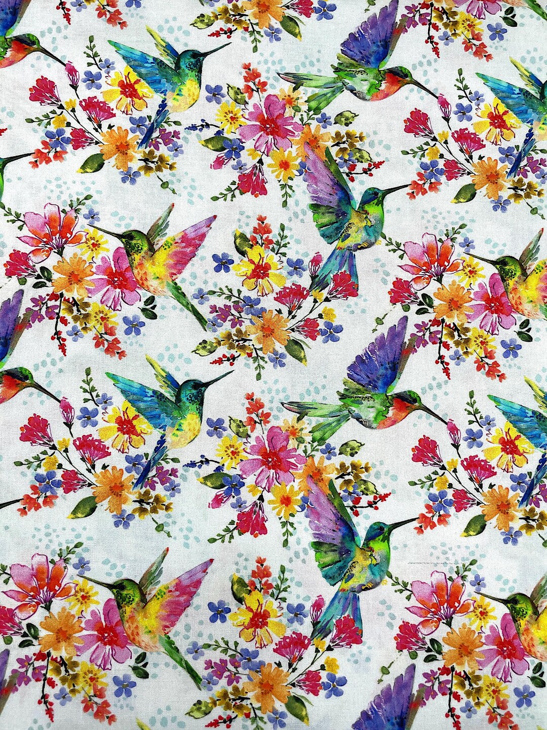 Hummingbird Fabric - Hummingbirds Charm - BIRD-84 - Etsy
