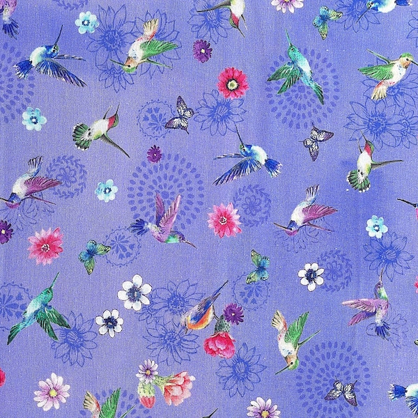 Hummingbird Fabric - Etsy